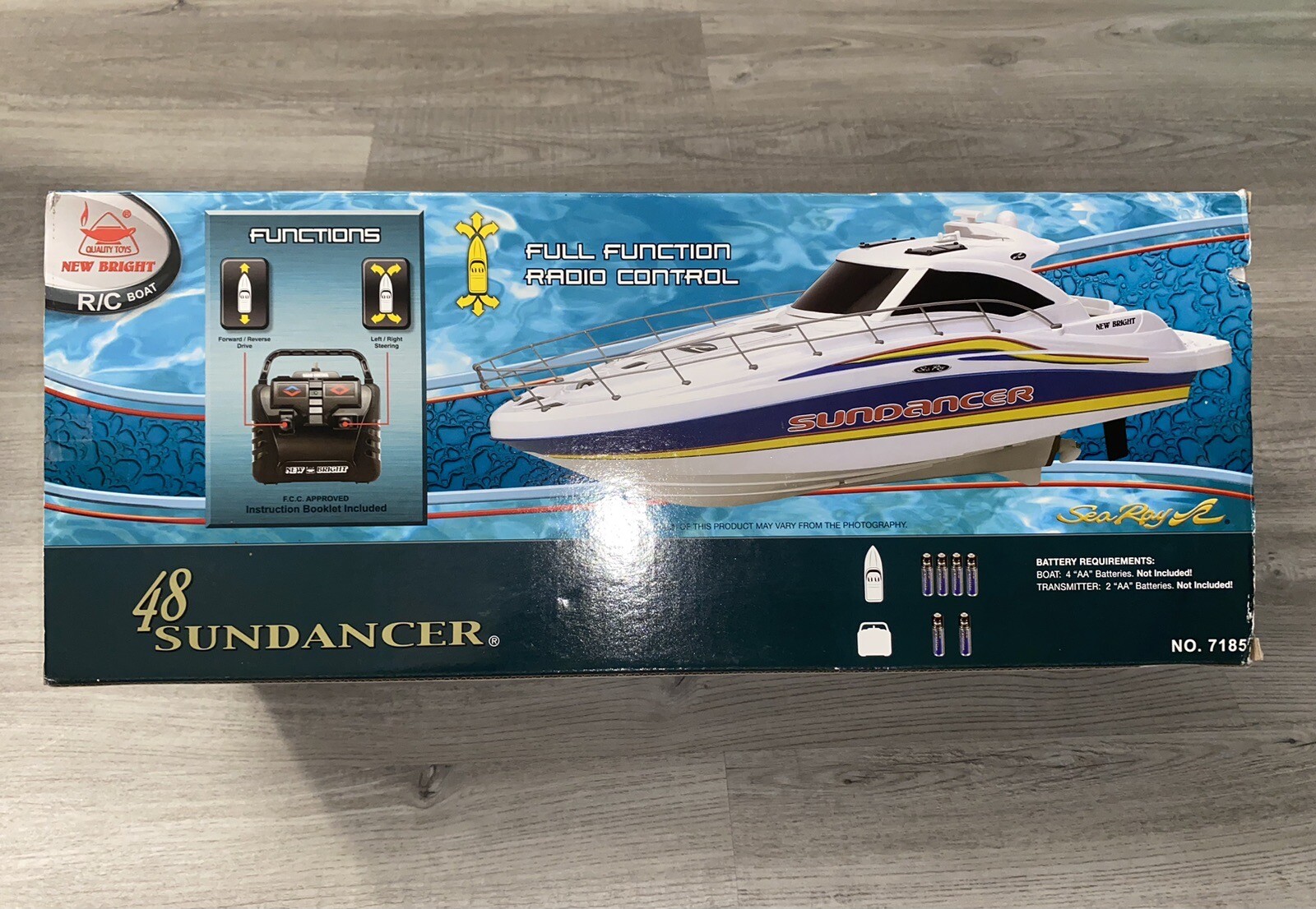 2007 New Bright Sea Ray Sundancer 48 R/C Boat no. 7185 NEW IN BOX. | eBay