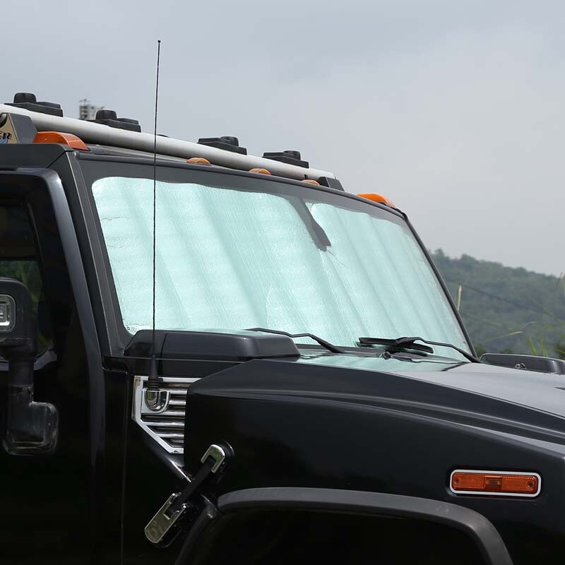 Silver Custom Fit Sun Shade Windshield Heat Shield Screen For 03-2007 ...