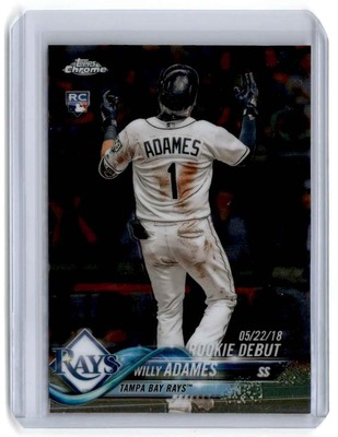2018 Topps Chrome Update Edition Willy Adames Rookie Tampa Bay Rays # ...