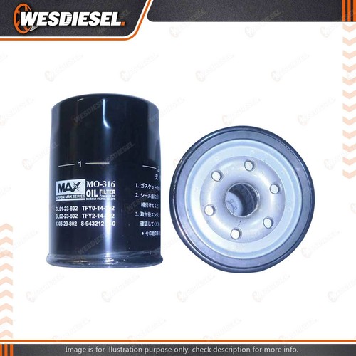 Wesfil Oil Filter fits Mazda E4100 4.1L 6Cyl 12V OHV Diesel 05/75-03/78 ...