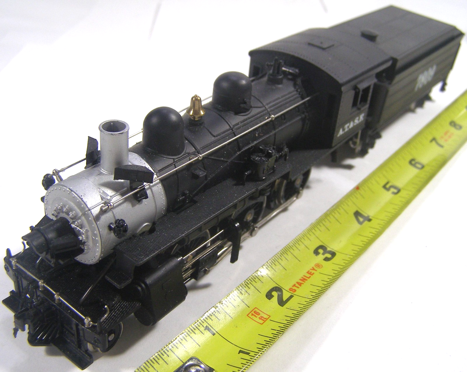 Mehano Model RR HO Scale A.T. & S.F. Steam Engine & Tender 7809 ...