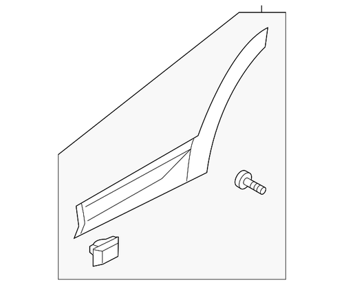 Genuine Hyundai Door Molding 87731-S2AB0 | eBay