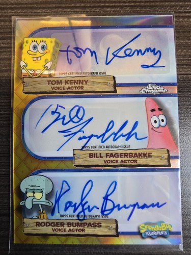 2025 Topps Chrome Spongebob Spongebob/Patrick/Squidward Triple ...