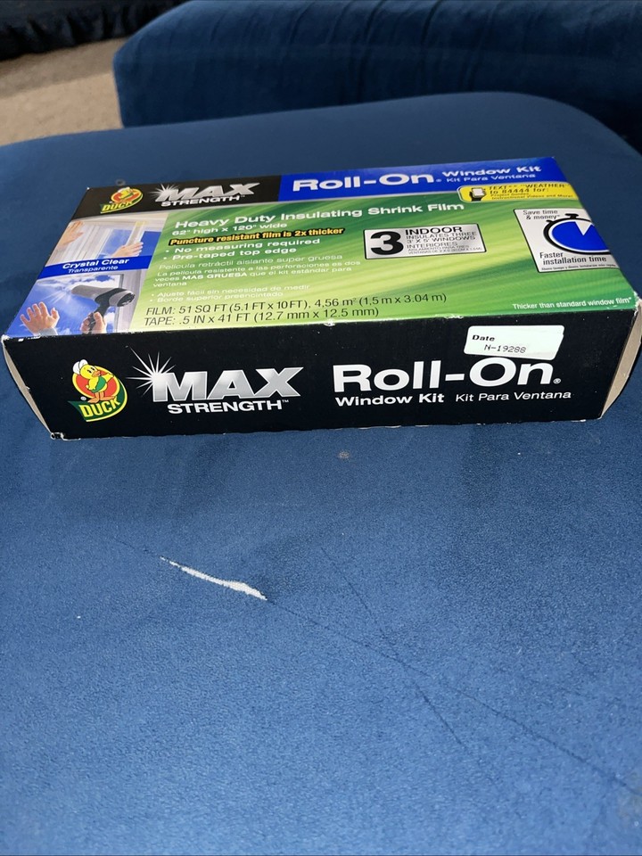 Duck Roll-On Window Kit Max Strength Heavy Duty Insulating Film 62"H x ...