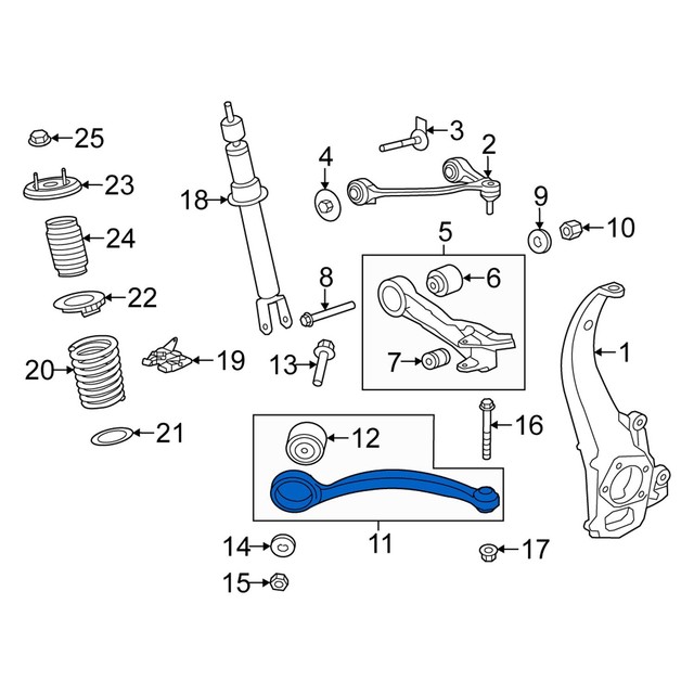Genuine Jaguar Upper Control Arm C2Z31678 for sale online | eBay
