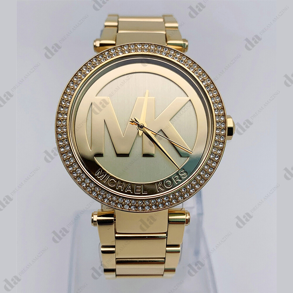 Michael Kors MK5784 39mm Parker Gold-Tone Stainless Steel Women's Watch ...