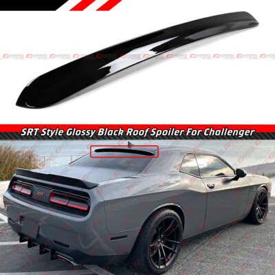 FOR 2008-2023 DODGE CHALLENGER SRT HELLCAT GLOSS BLACK REAR WINDOW ROOF ...