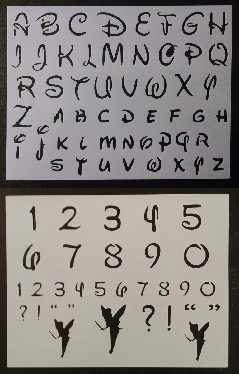 Disney Stencil Letters