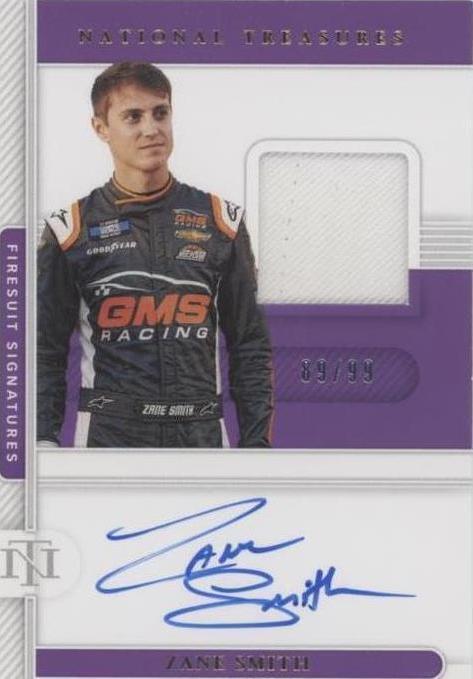 2021 Panini National Treasures - Firesuit Signatures Zane Smith #FS-ZS ...