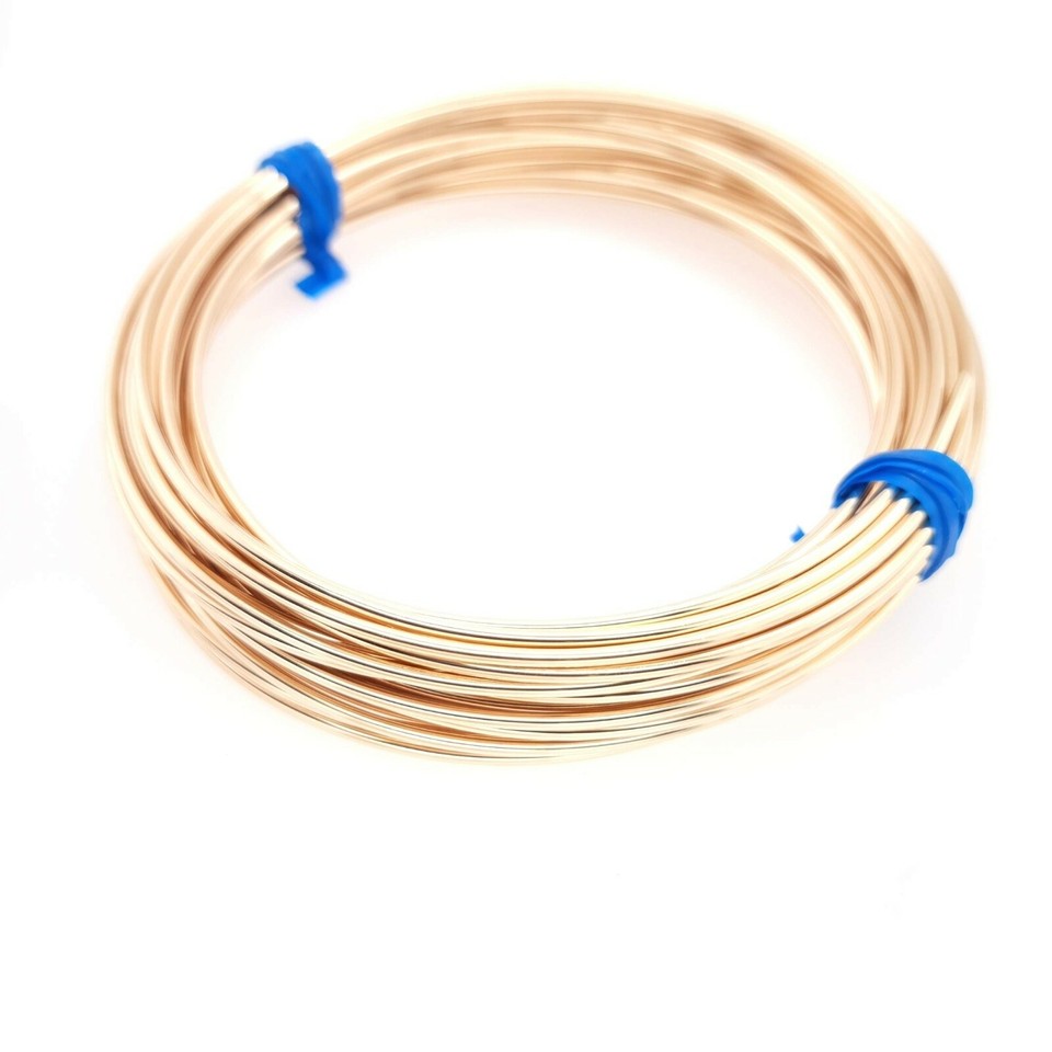 14K Gold Filled wire Dead Soft Round-1/2 Round-Square 2-21 22 24 26 28 ...