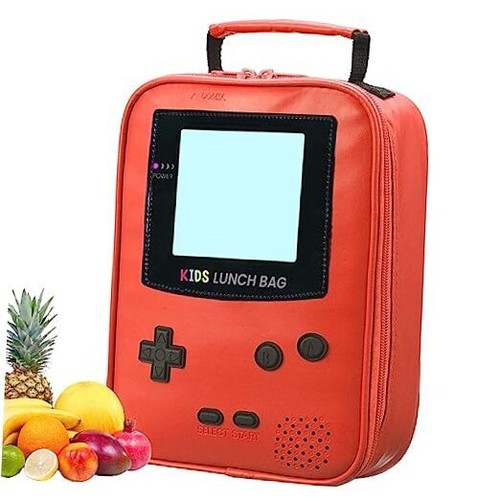 Kids Lunch Box,Boy Insulated Lunch Boxes Game Leather Lunch Bag GAME ...