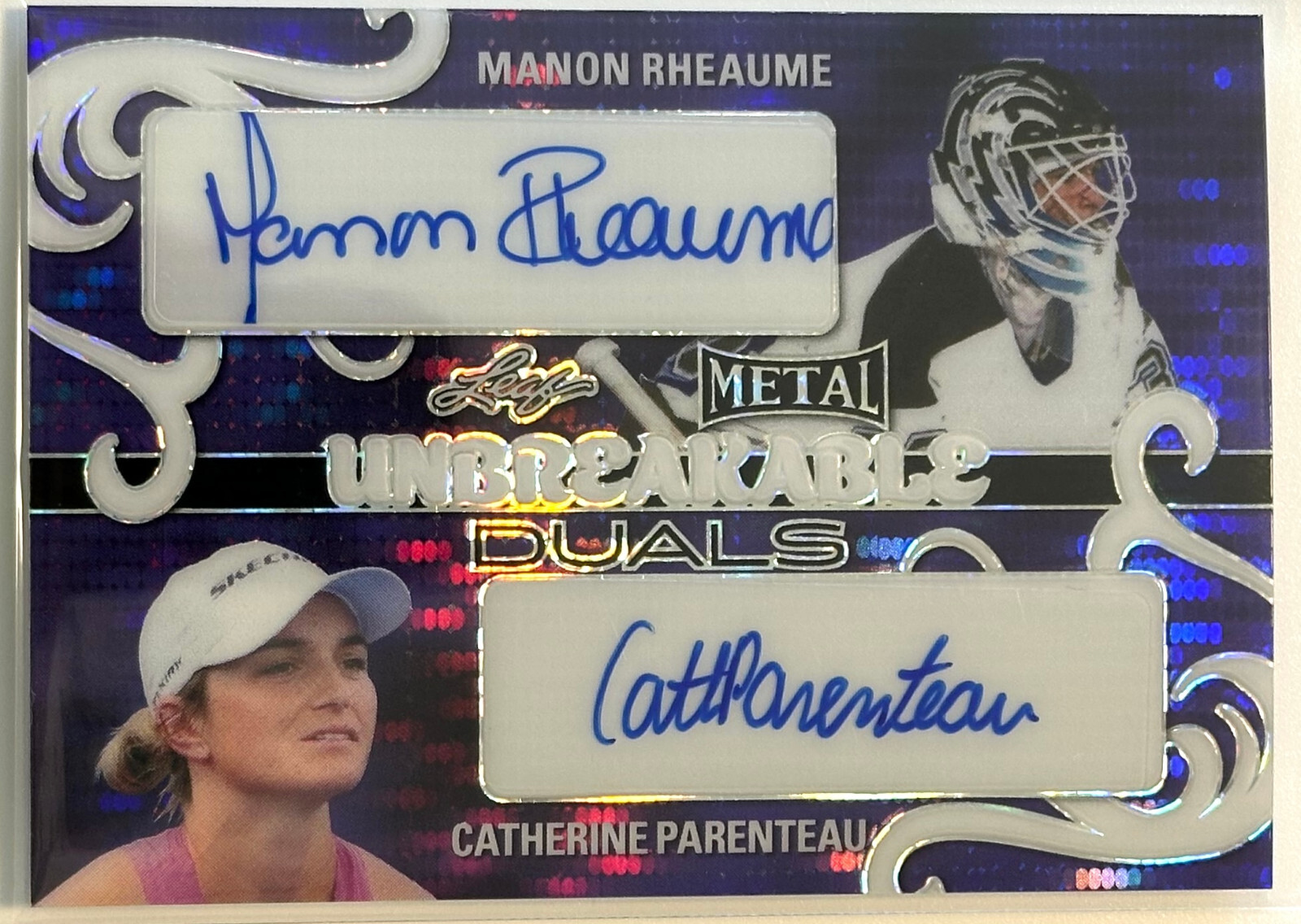 Manon Rheaume Catherine Parenteau DUAL Autograph Pulsar, Leaf Women of ...