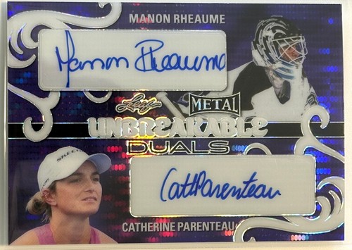 Manon Rheaume Catherine Parenteau DUAL Autograph Pulsar, Leaf Women of ...