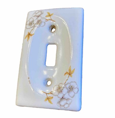 Switch Plates & Outlet Covers - Vintage Ceramic Light Switch