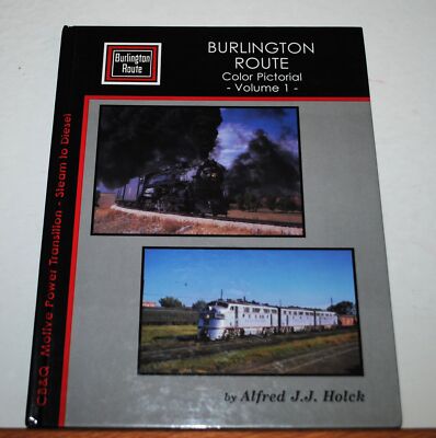 1994 Four Ways West Bk "Burlington Route Color Pictorial Vol 1" | eBay