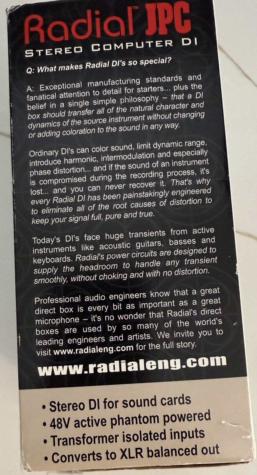 Radial Engineering JPC Stereo PC DI Box - Công ty Cổ phần sách Omega ...