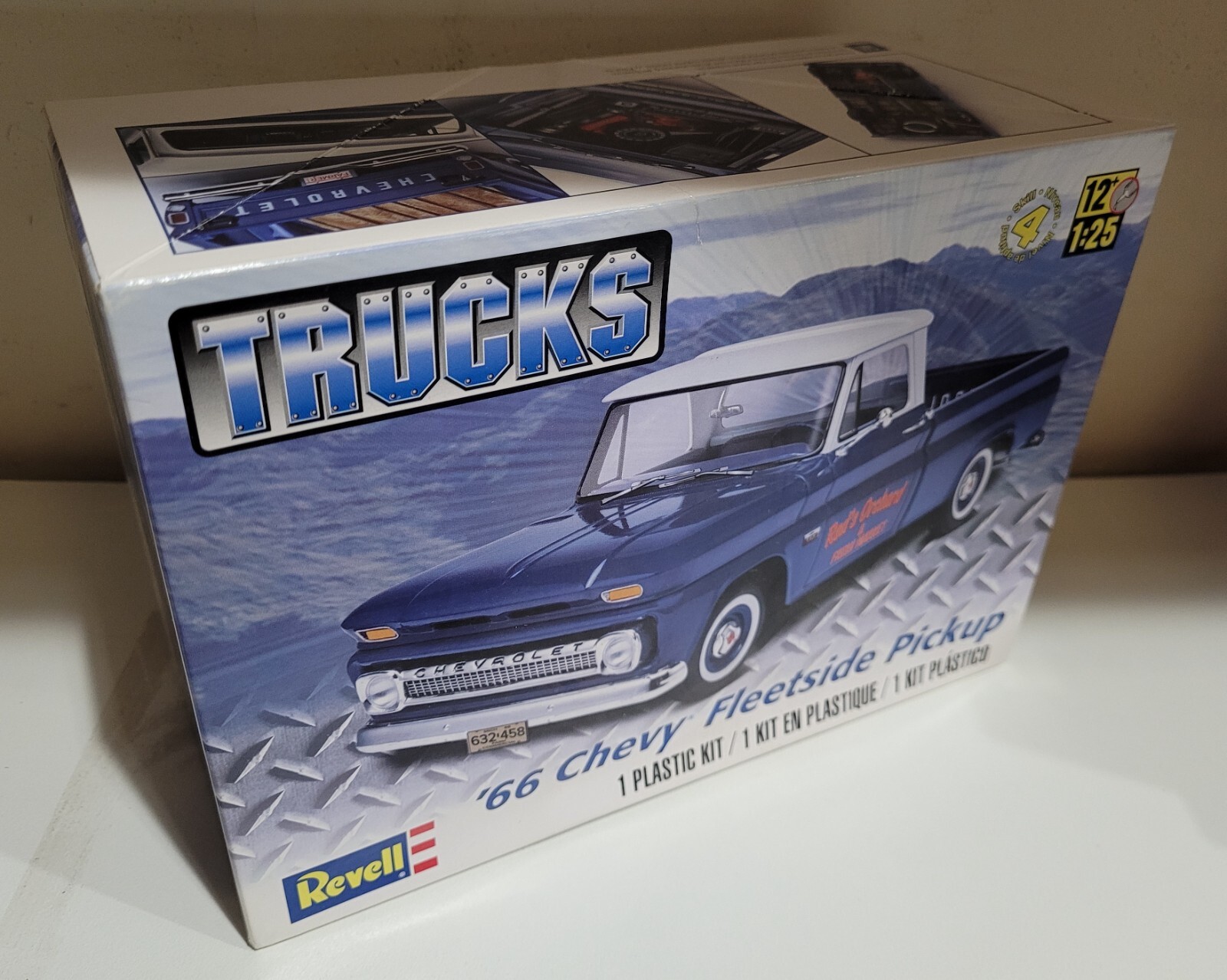 1:25 Scale Revell 1966 Chevy Fleetside Pickup Plastic Model Kit | eBay