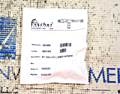Fischer E1 103.1171: WSO complet connector 1030831 | eBay