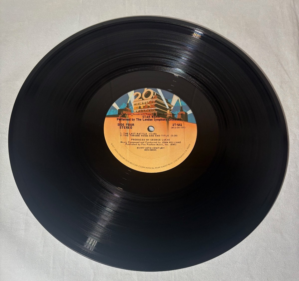 STAR WARS Original Movie Soundtrack LP vinyl John Williams 1977 vintage ...