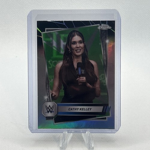 2025 Topps Chrome WWE Cathy Kelley Smackdown Neon Green and Black ...