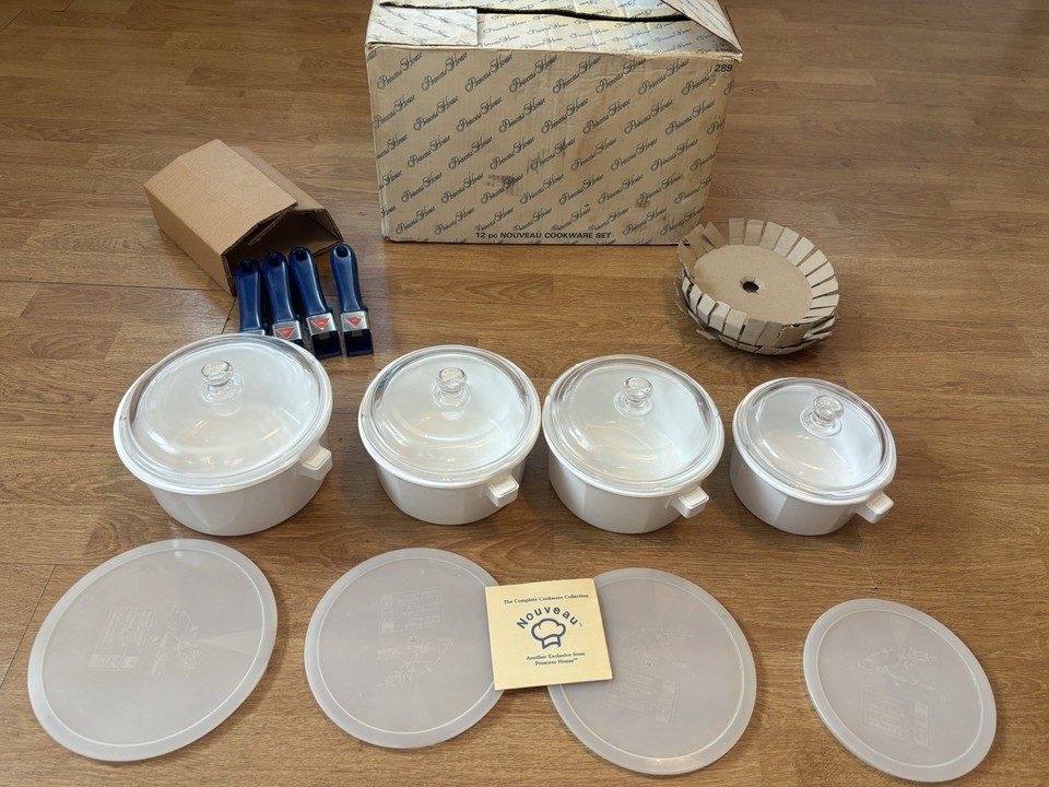12 Piece Nouveau Princess House Cookware Set Complete W/Box #289 FREE ...