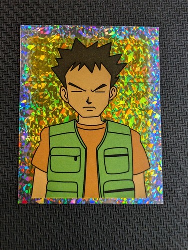 Brock, TOPPS Merlin #S27, Series 1, Gold Cracked Ice, Pokemon TCG Cards ...