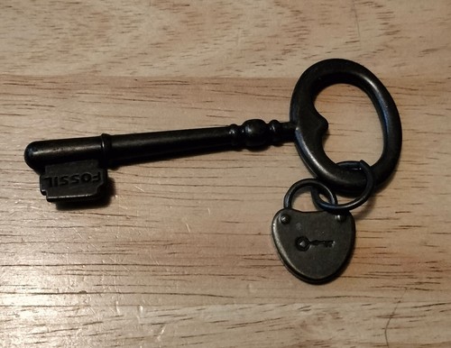 Fossil Key Chain Key Heart Shaped Lock 4 inches | eBay
