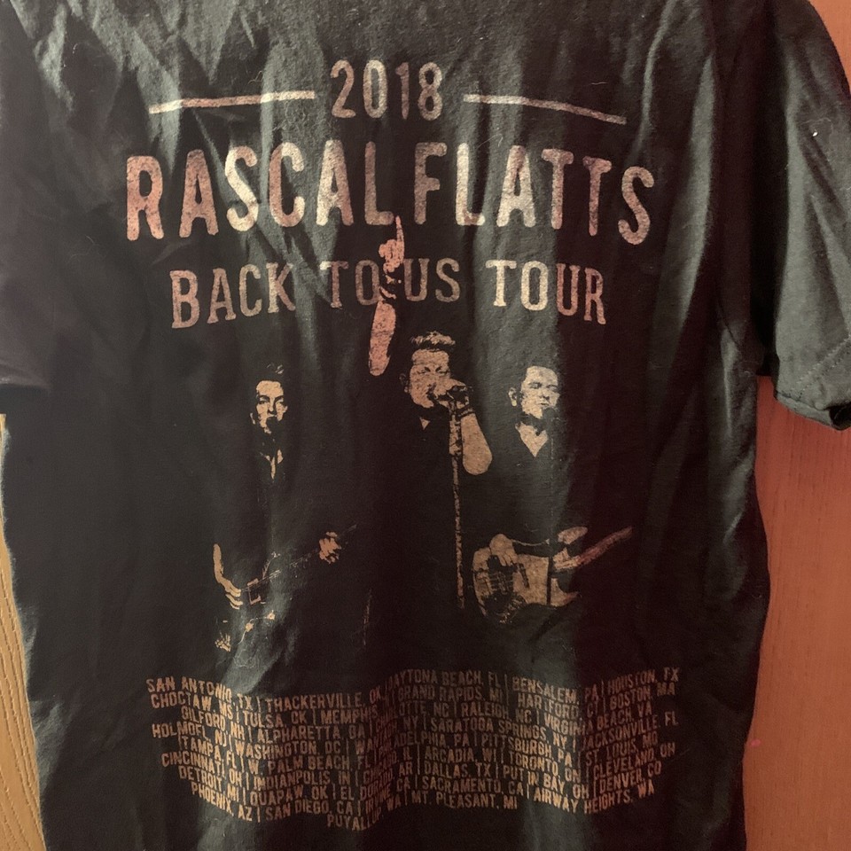 Rascal Flatts 2018 Tour Back To US Small Graphic Both Sides Official ...