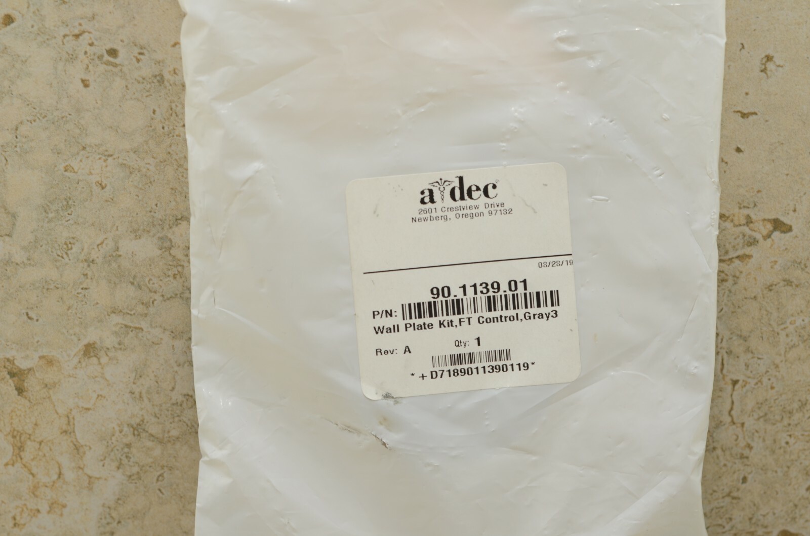 ADEC FOOT CONTROL WALL PLATE KIT GRAY 90.1139.01 | eBay