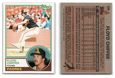 1983 Topps #298 Floyd Chiffer RC - San Diego Padres | eBay