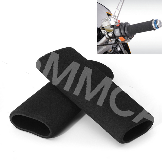 Motorcycle Handlebar Cover Slip-on Foam Anti Vibration Handlebar Grip ...