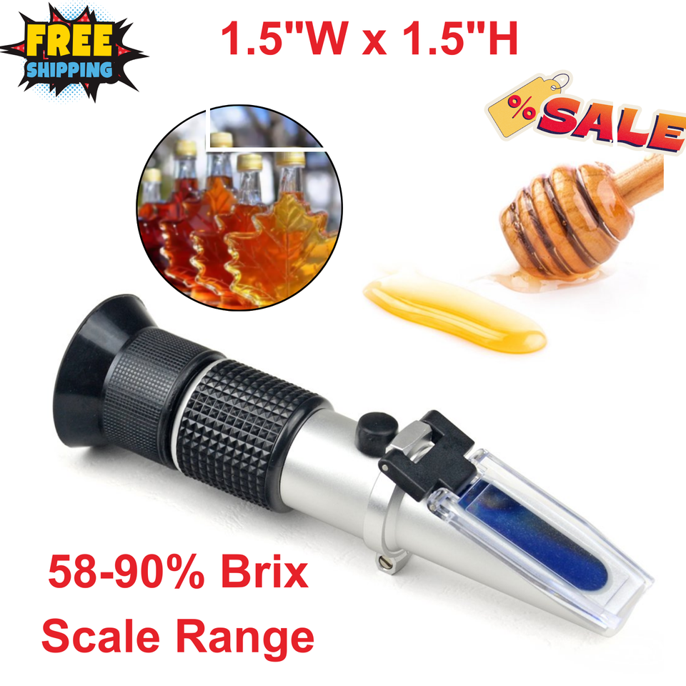 3-in-1 Use Honey Refractometer for Honey Moisture Brix and Baume Honey, Syrup | eBay