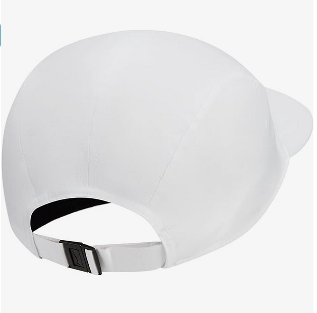 NIKE Adult AW84 TRAIL Adjustable DRI-FIT Run/Tennis Cap/Hat-White ...