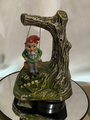 Vintage Wicklow Irelend Leprechaun On Swing Musical box Souvenir | eBay