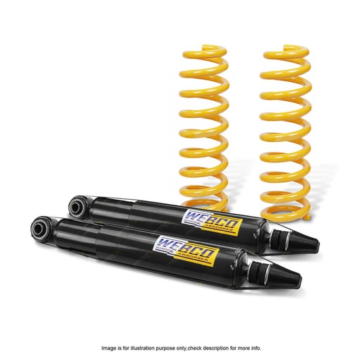 Rear Shock Absorbers Raised King Springs for MITSUBISHI PAJERO NP S ...