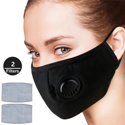 1 Face Mask + 20 PM2.5 Filters Mask is Adjustable, Washable & Reusable ...