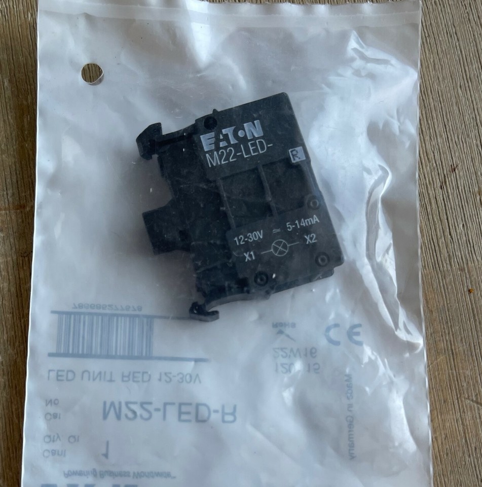EATON M22-LED-R RED LED LIGHT UNIT 12-30V NEW IN SEALED BAG | eBay