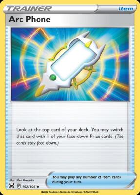 Pokemon Arc Phone (152/217) Lost Origin NM REVERSE HOLO | eBay