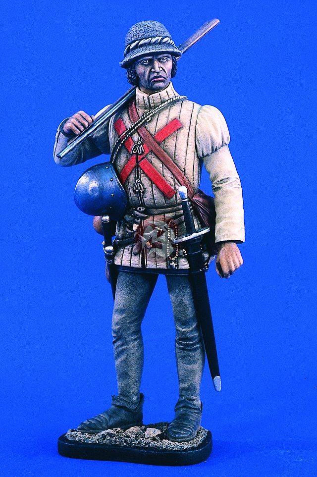 Verlinden 120mm (1/16) Medieval Handgunner [Resin Figure Model kit ...