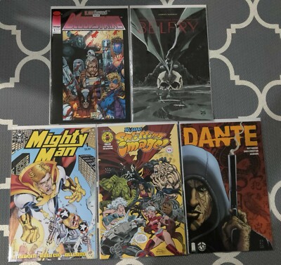 Image Comics One-Shot lot Dante/Belfry/Bloodstrike/Mighty Man/Splitting ...