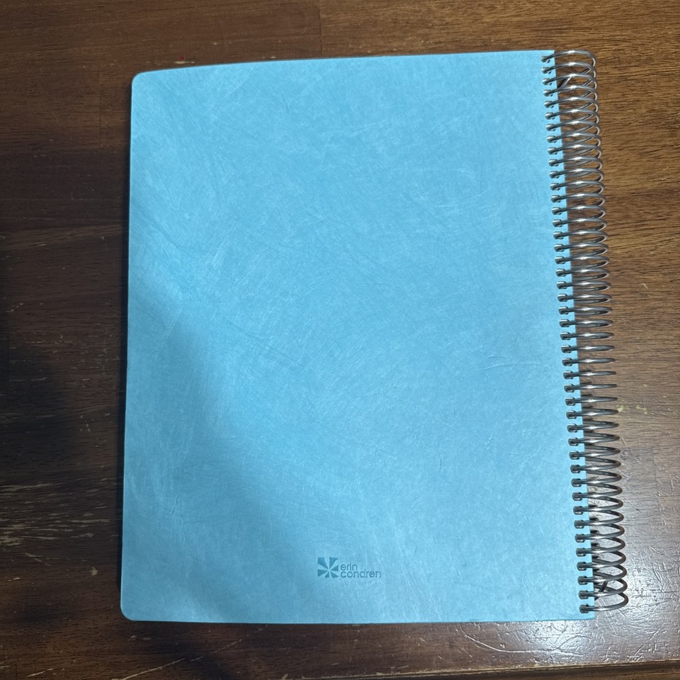 Erin Condren 12 Month Undated Teacher All In One Lesson Planner Color ...