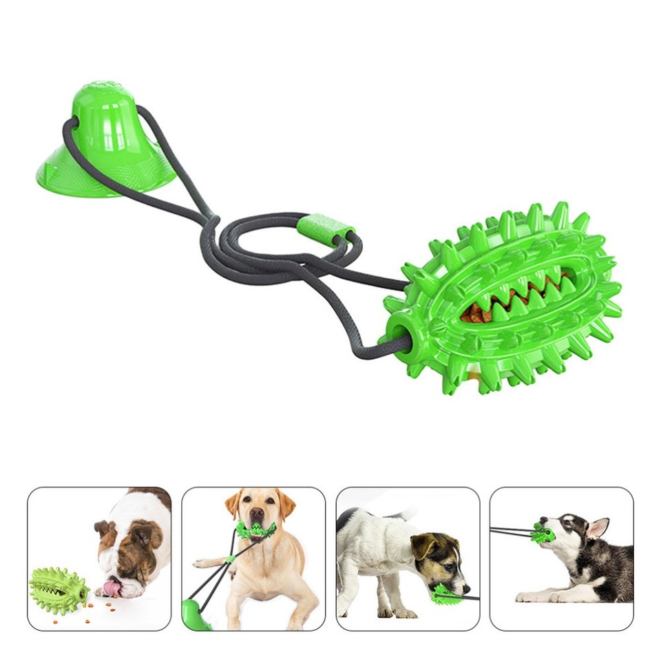 Pet Dog Molar Chew Bite Teeth Cleaning Toy with Suction Cup Supply ...