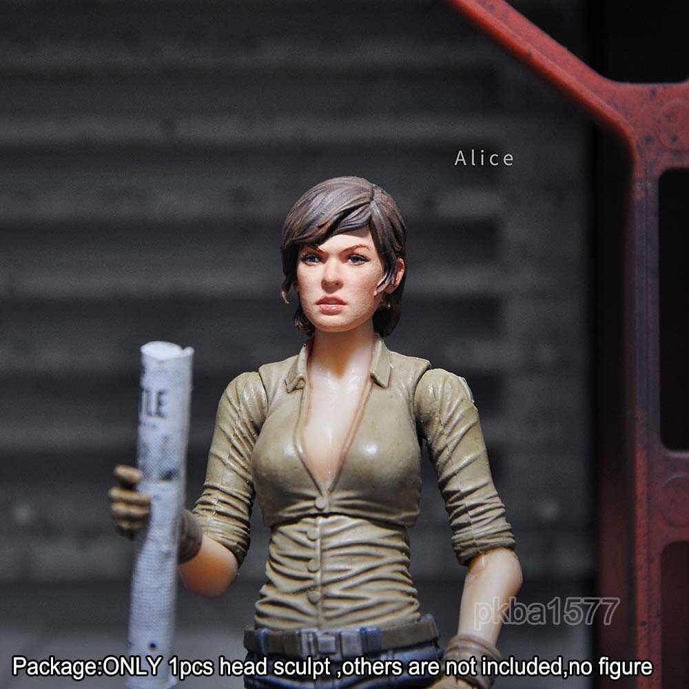 Premium 1/18 Alice Girl Head Sculpt Soldier Head For 3.75" Action ...