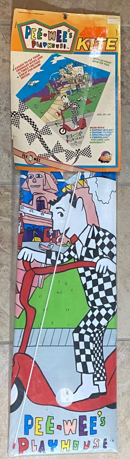 PEE-WEE'S PLAYHOUSE OFFICIAL PEE WEE BRAND KITE NEW SEALED PACKAGE 29 ...