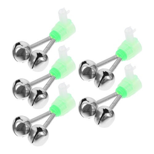 5pcs Fishing Rod Alarm Bell LED Light Dual Alarm Bells Fishing Rod Clip ...