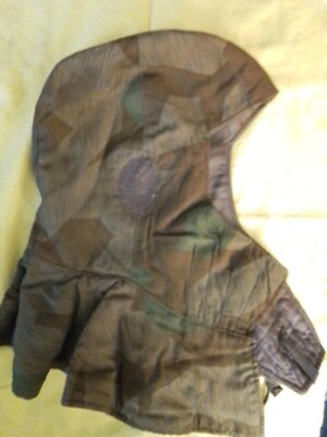 German Panzer WWII Splinter Pattern Camo Cold Weather Head Cover | eBay