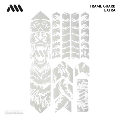 All Mountain Style HONEYCOMB MTB Frame Guard Protection Decals BEAR ...