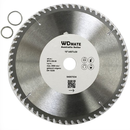 2x TCT Circular Wood Saw Blade Cutting Disc 60T 10" 250mm TCT Timber ...
