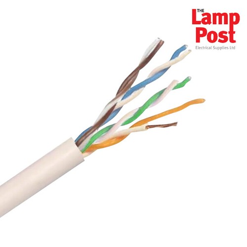 100m Drum White 4 Pair Telephone BT Phone Cable Wire | eBay UK