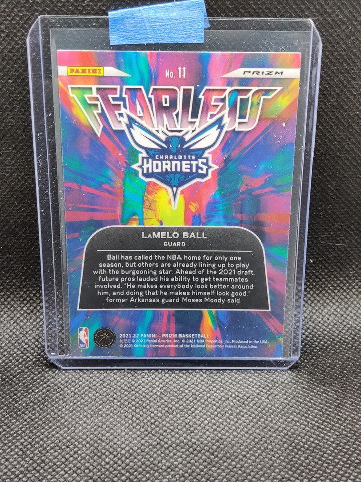 2021-22 Panini Prizm Fast Break LaMelo Ball Fearless Disco Prizms RC ...